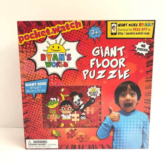 Ryan’s World | Toys | New Ryans World Giant Floor Puzzle 46 Pieces ...